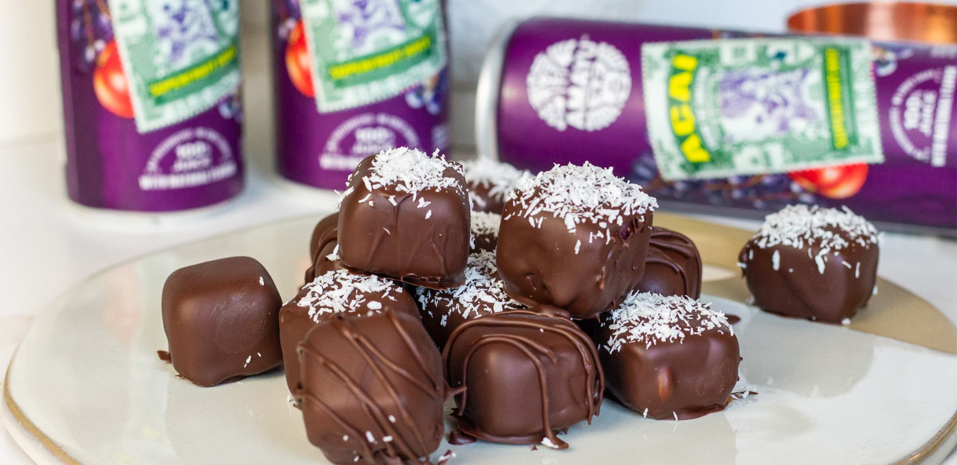 Chocolate Covered Açaí Bites - AMAYU