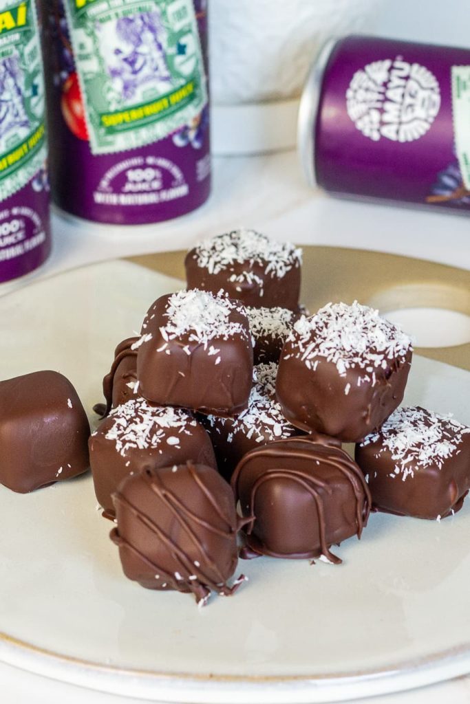 Chocolate Covered Açaí Bites - AMAYU